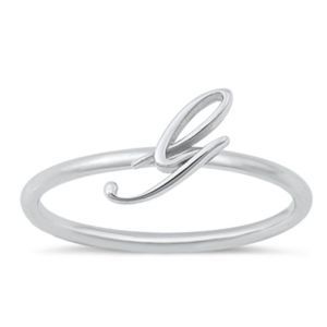 Ring | Jewelry | Script Letter Ring Letter H Ring Available Sz 5 ...